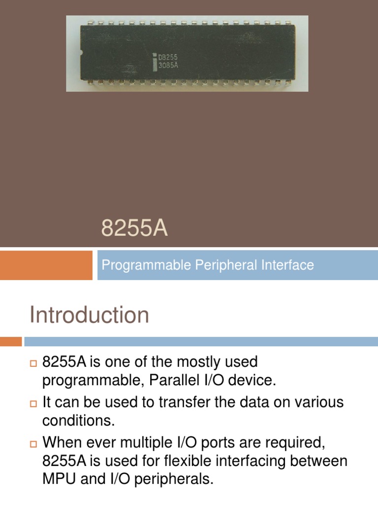 8255a | PDF | Input/Output | Manufactured Goods