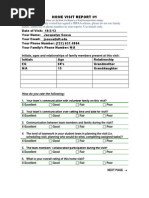 Visit Report Form Word | PDF