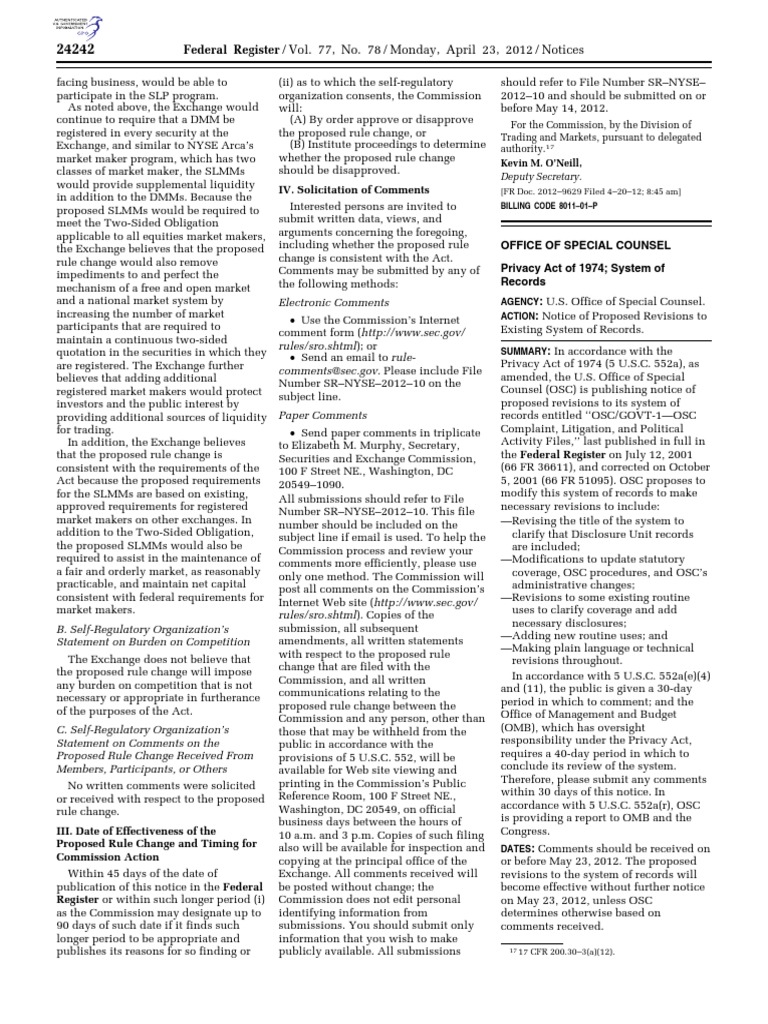 Complaint Form - OSC-11 - Complaint of Possible Prohibited Personnel ...