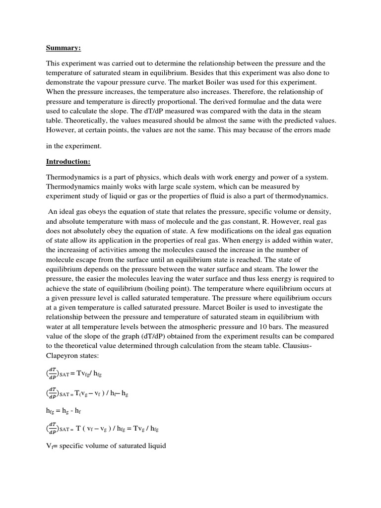 Marcet Boiler | PDF | Gases | Thermodynamic Equilibrium