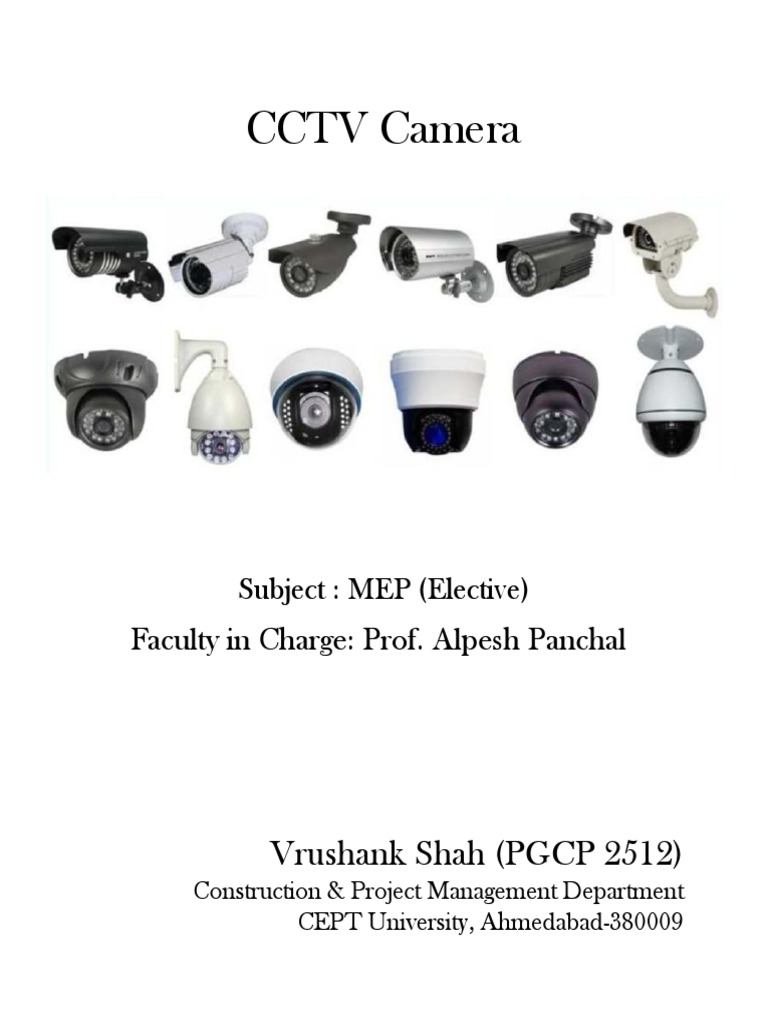CCTV Camera in MEP Elective | PDF