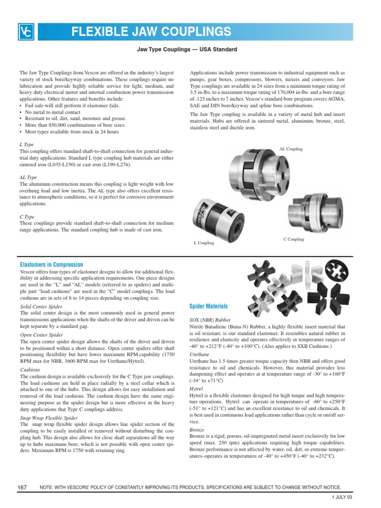 Lovejoy Coupling | PDF | Industries | Manufactured Goods