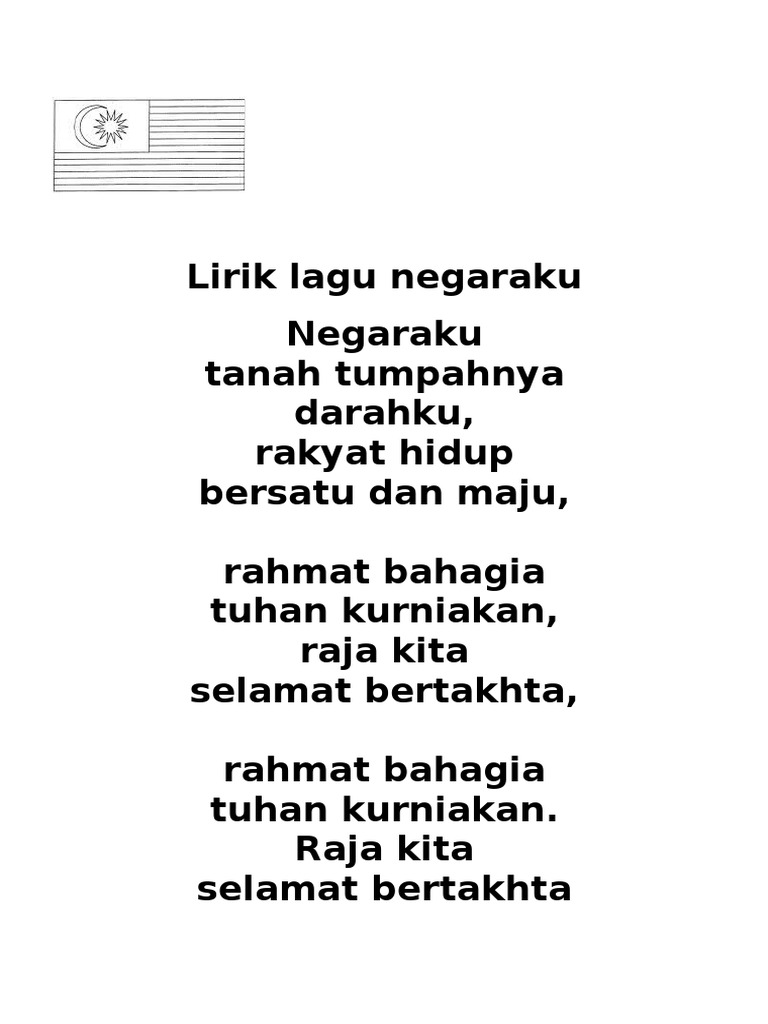 Lirik Lagu Negaraku | PDF
