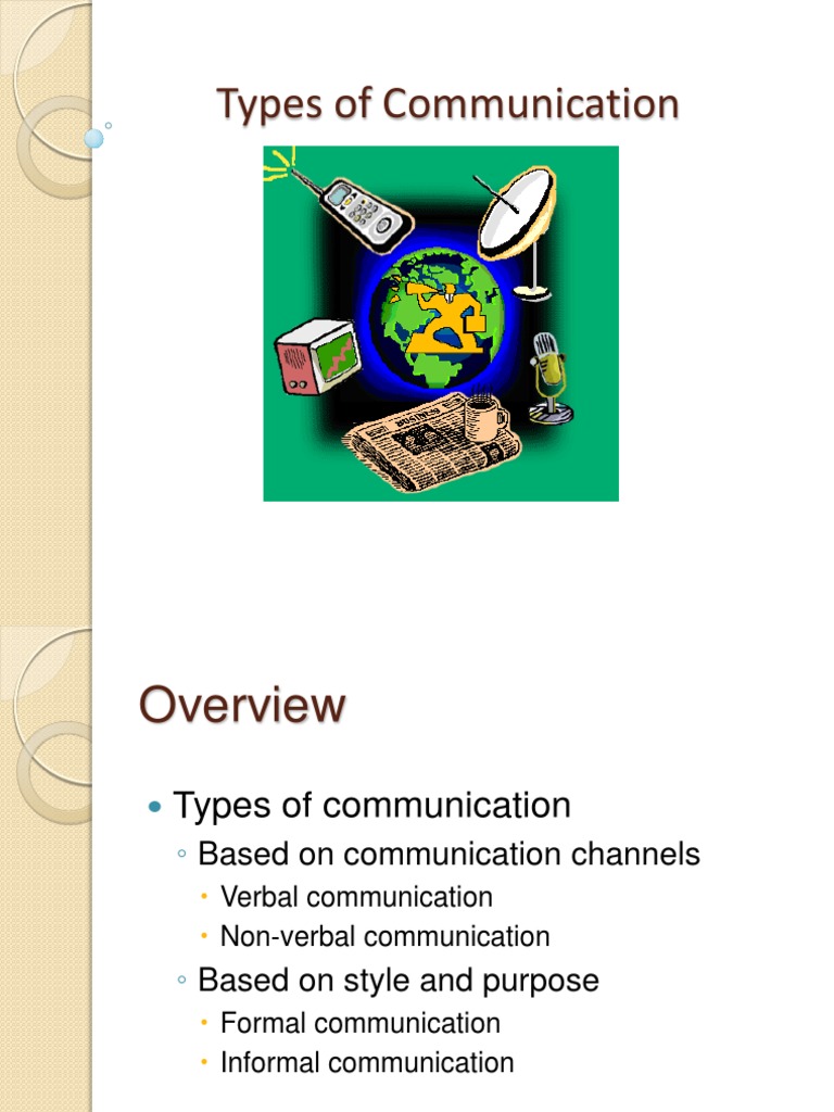 Types of Communication Explained | PDF | Career & Growth