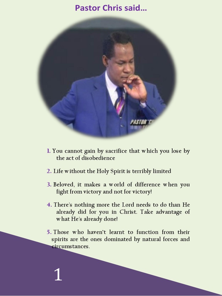 Pastor Chris Quotes Collection | Prayer | Faith