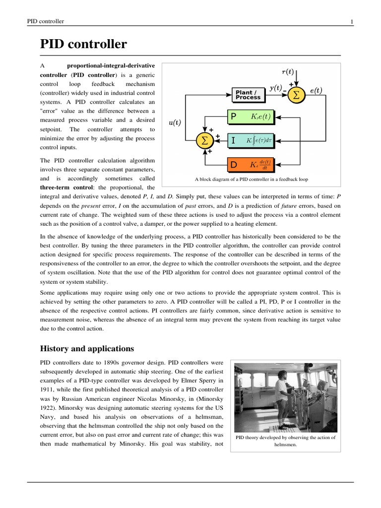 PID Controller | Control Theory | Control System
