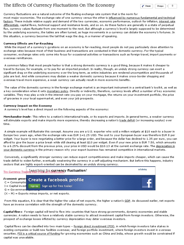 Currency Fluctuations and Economic Impact | PDF | Euro | Exchange Rate