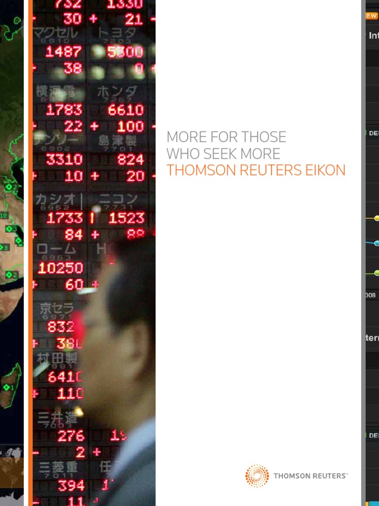 Thomson Reuters Eikon Brochure | PDF | Analytics | News