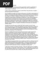 The Motivation Letter For Daad Scholarship Development Related ...