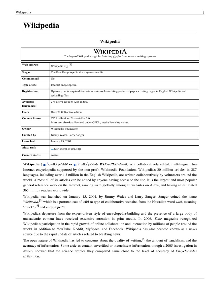 Wikipedia | PDF | Wikipedia | Wiki