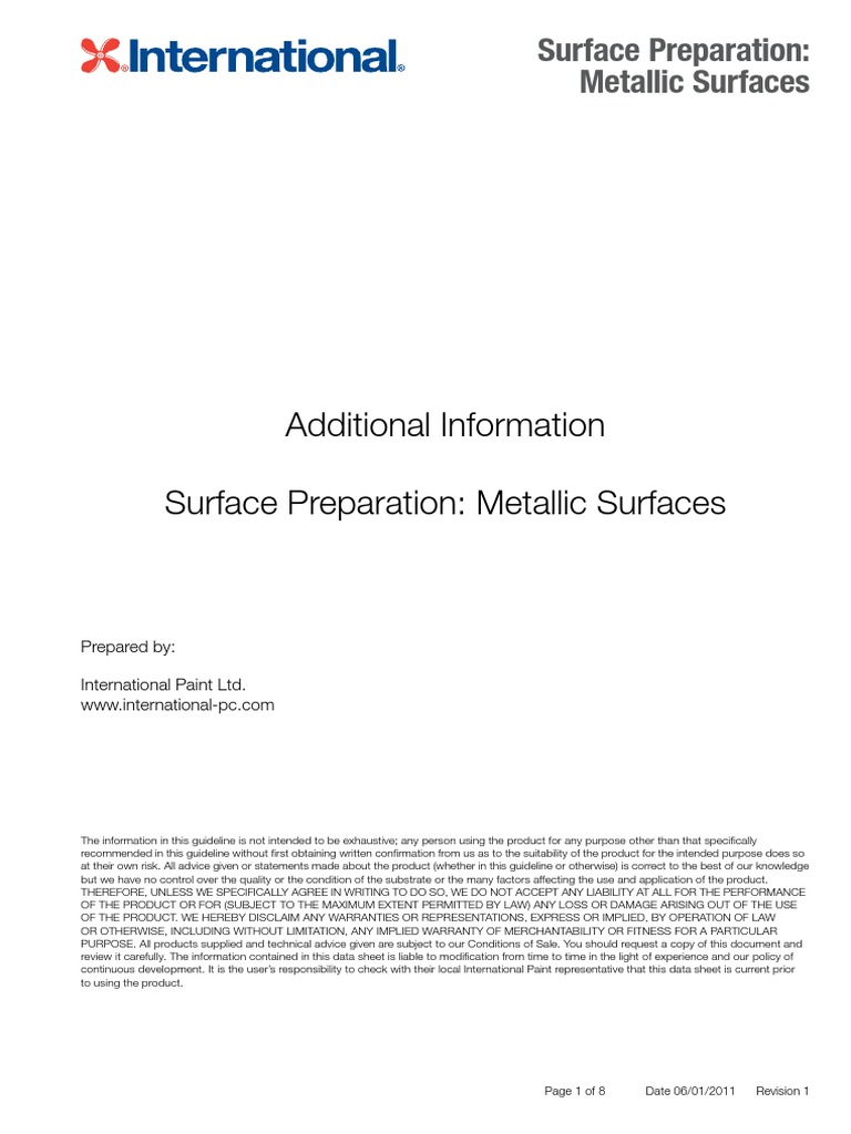 Surface Preparation | PDF | Abrasive | Rust