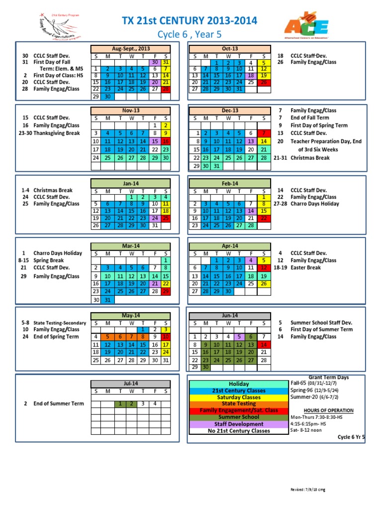 Cypress Fairbanks ISD Calendar 2024-25 | PDF