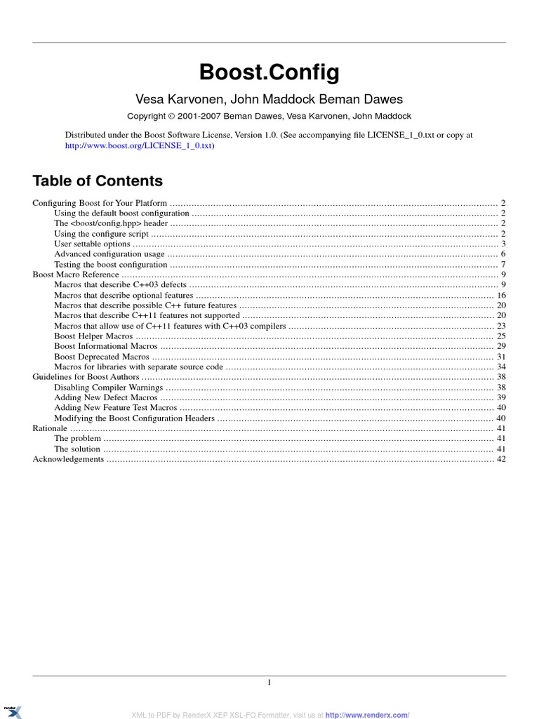 Configuration of Boost | PDF | C++ | Programming Paradigms