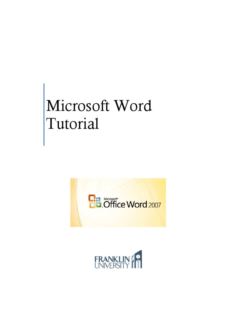 Microsoft Word Tutorial | PDF