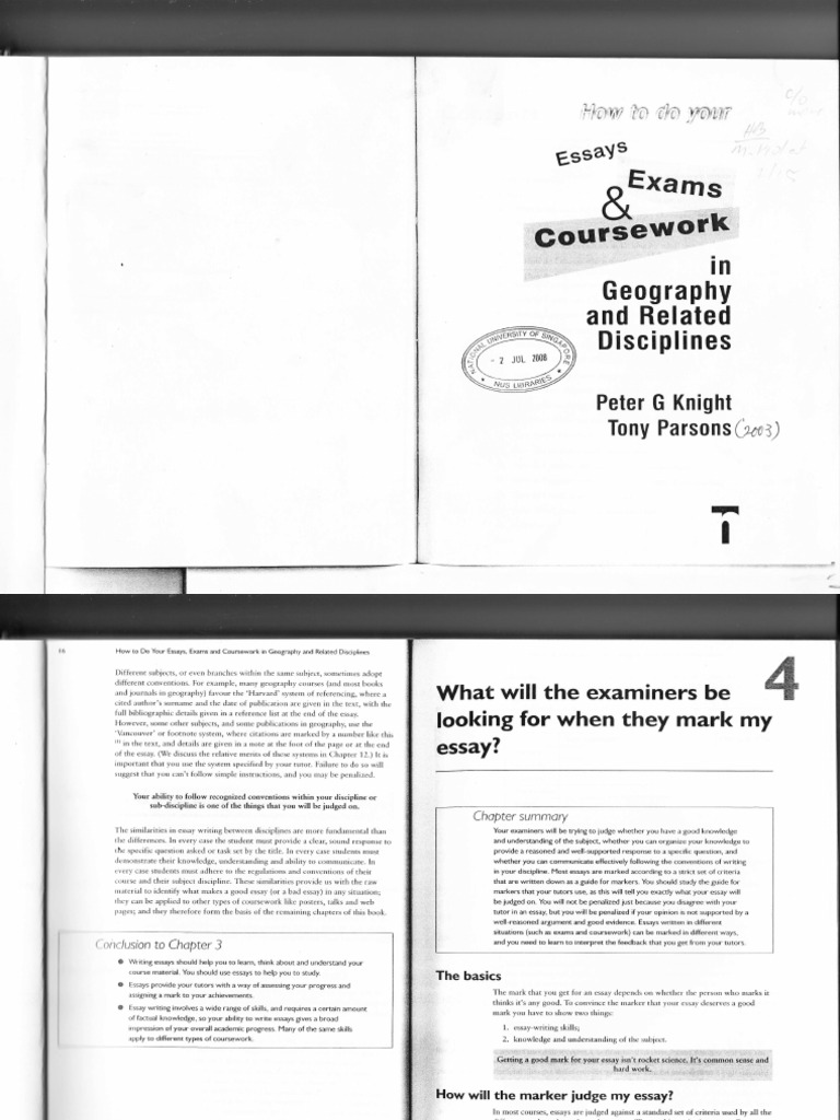 CH 4 Marking Essays | PDF | Insight | Essays