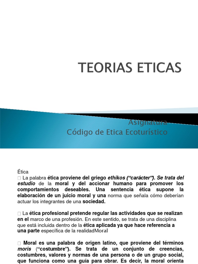 Teoria Etica | PDF | Hedonismo | Moralidad