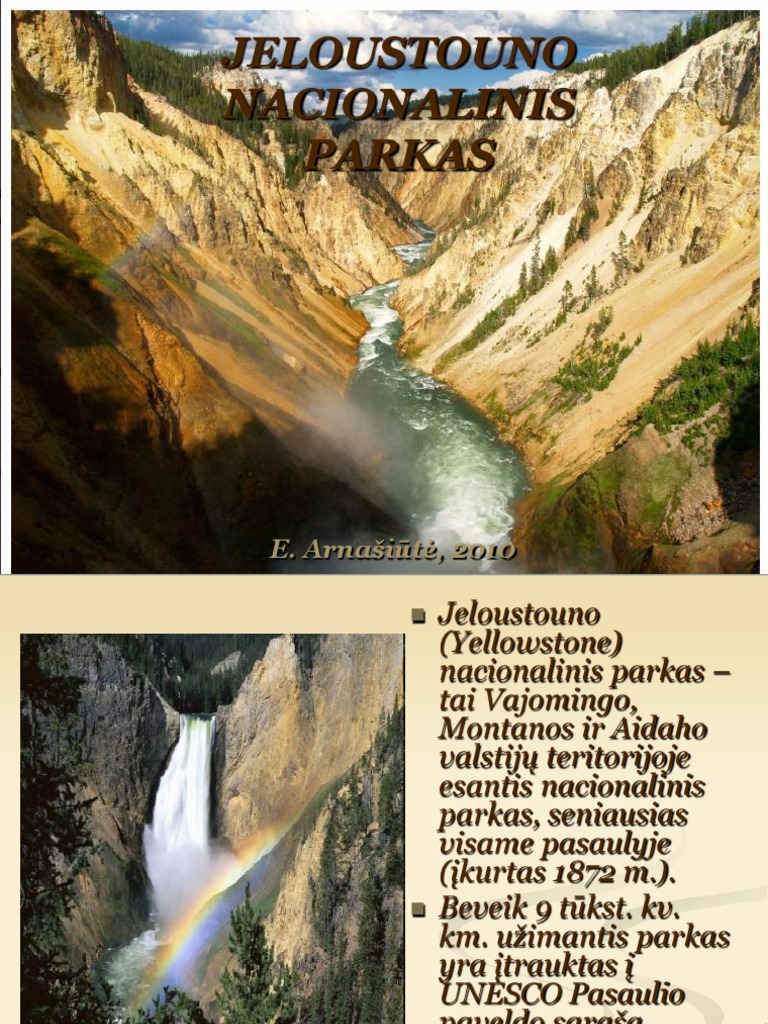 Jeloustono Nacionalinis Parkas | PDF