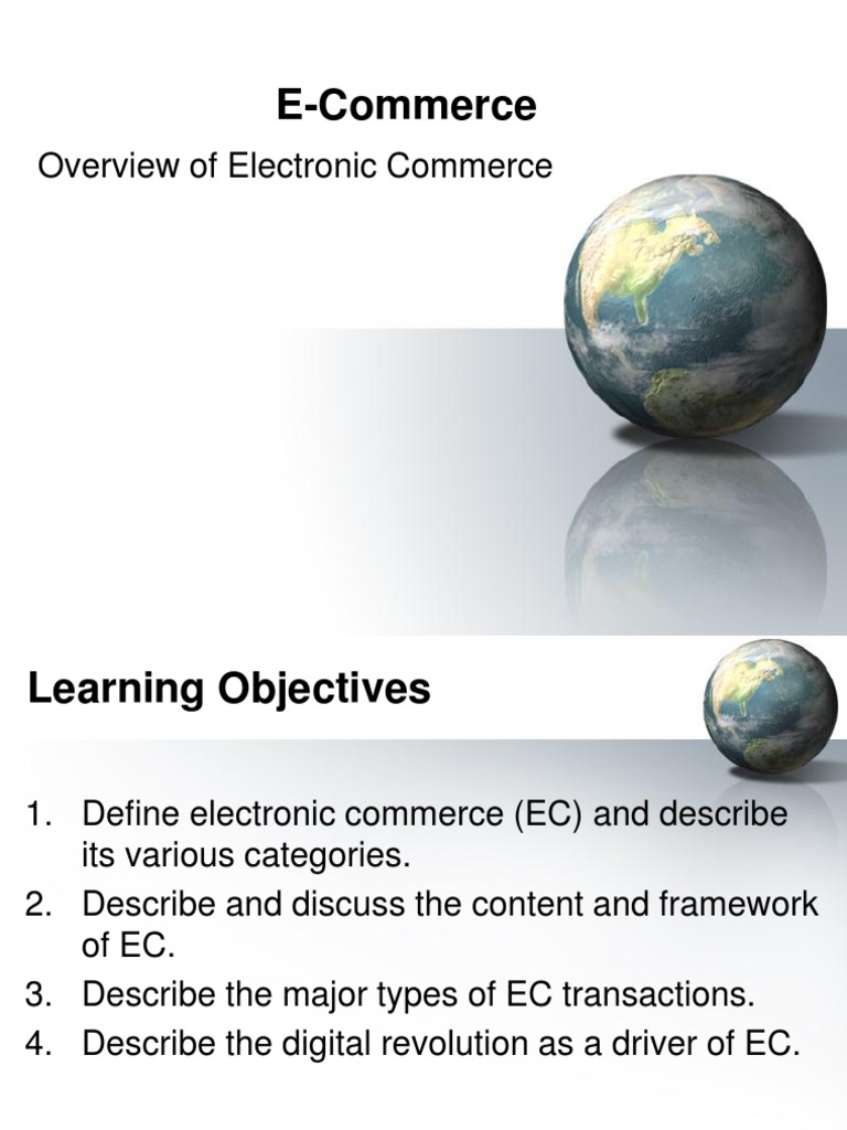 E-Commerce: Overview of Electronic Commerce | PDF | E Commerce ...