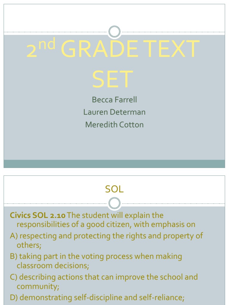 Text Set Powerpoint | PDF | Reading Comprehension | Teaching And Learning