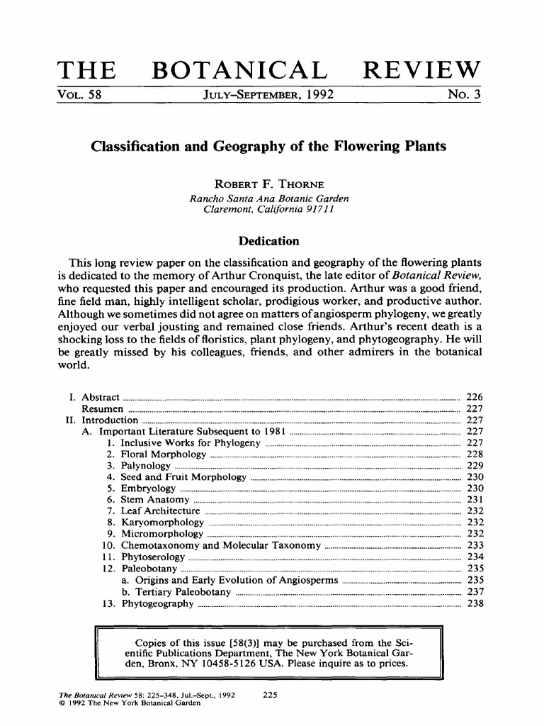 Cronquist PDF | PDF | Botany | Flowers