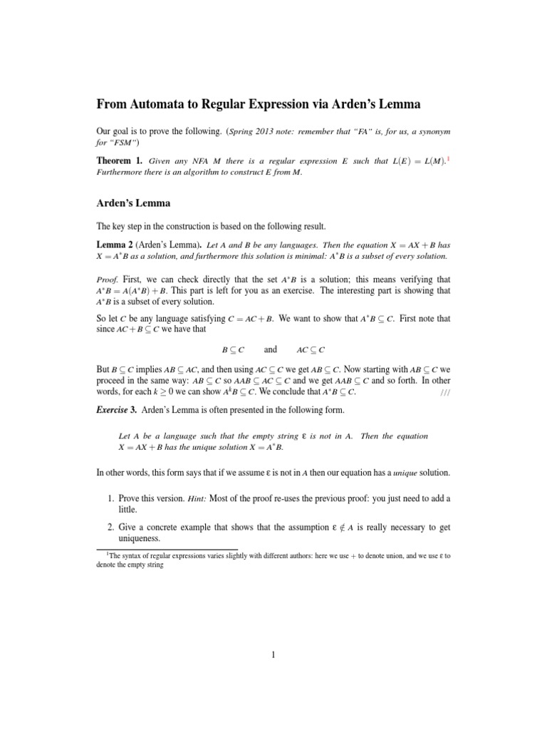 Fa To Regexp PDF | PDF | Regular Expression | String (Computer Science) Fa To Regexp PDF | PDF | Regular Expression | String (Computer Science)