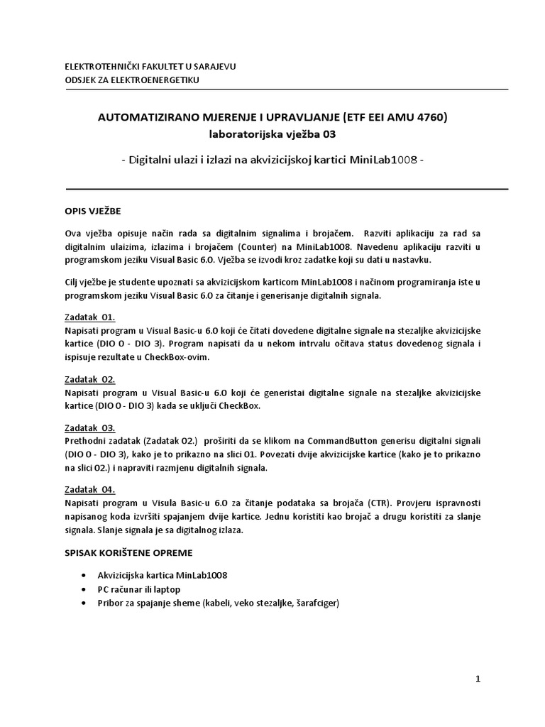 Lab - Vjezba 03 | PDF