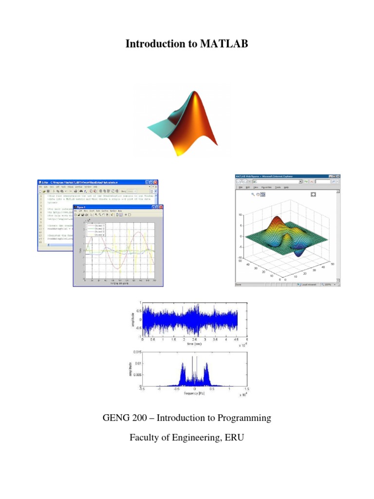 MATLAB Materials | PDF | Matlab | Matrix (Mathematics)