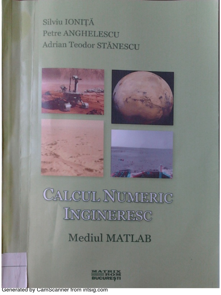 Calcul Numeric Ingineresc - Mediul Matlab | PDF | Teaching Mathematics | Computing And ...