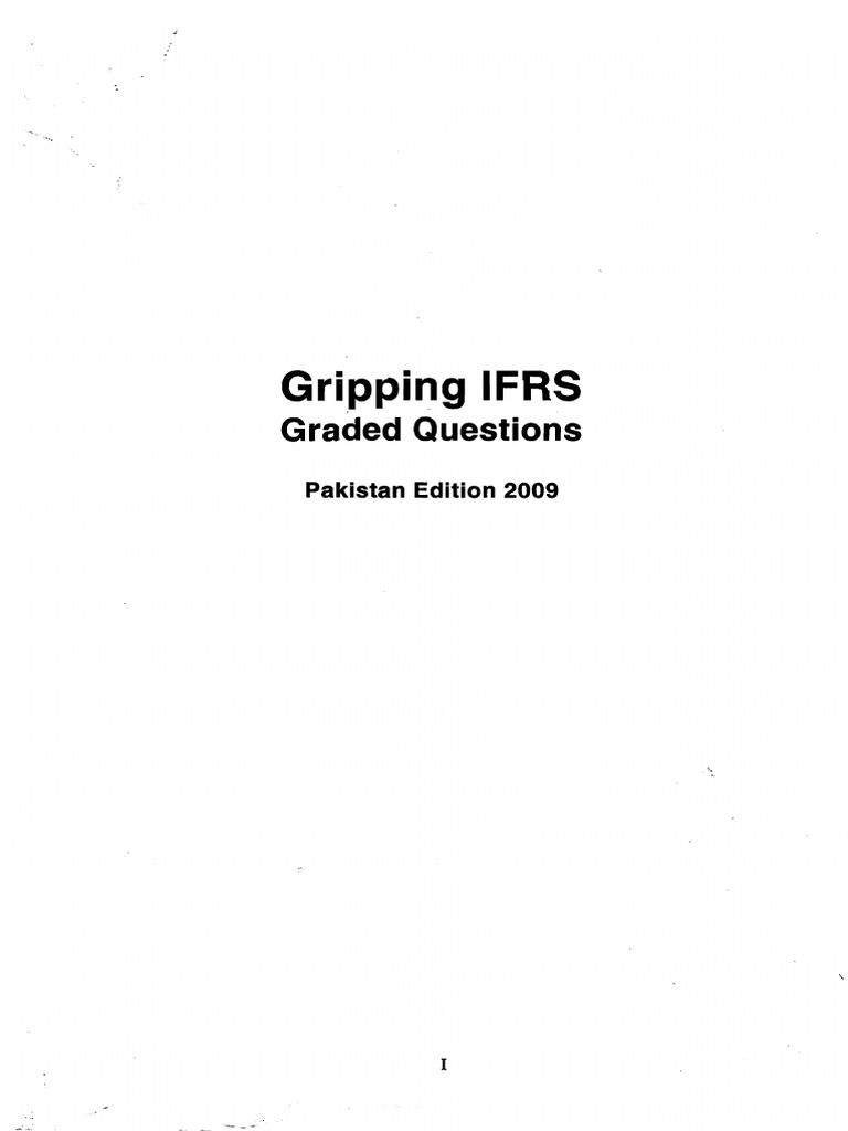 Gripping IFRS ICAP 2008 - Graded Questions | PDF
