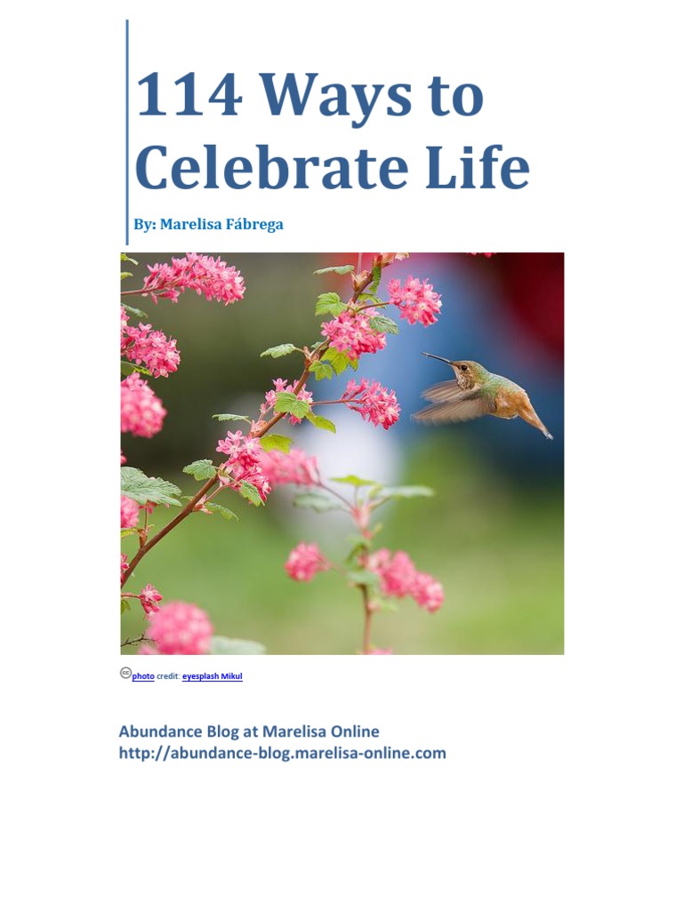 114 Ways to Celebrate Life | PDF | Chocolate | Desserts