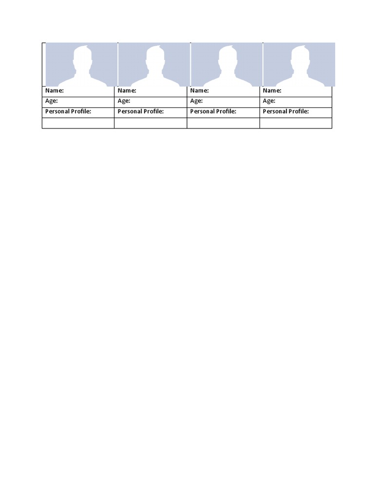 Personal Profile: Name and Age Details | PDF