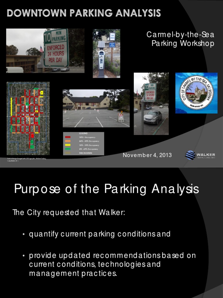 Downtown Parking Analysis and Parking Recommendations WALKER PARKING ...