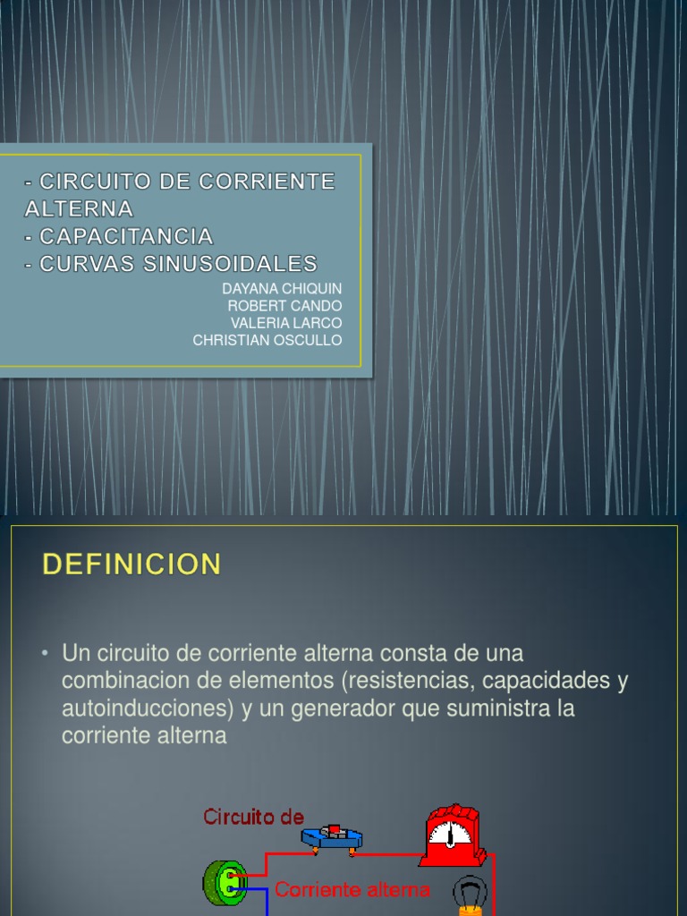 Circuitos de Corriente Alterna - Exposicion Mas Entendible | PDF | Inductor | Energia electrica