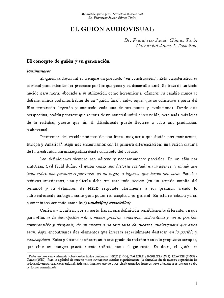 El Guion | PDF | Conflicto (proceso) | Narrativa