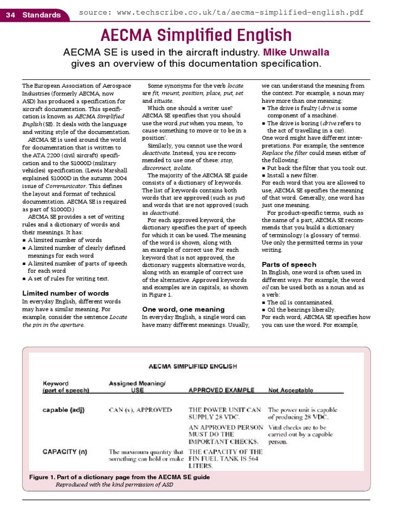 Aecma Simplified English | PDF | Morphology | Linguistics