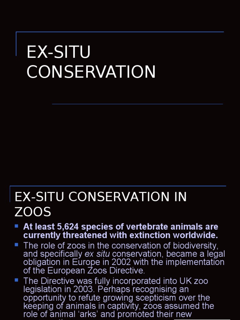 Ex Situ Conservation-Tapir | PDF | Habitat Destruction | Ecology
