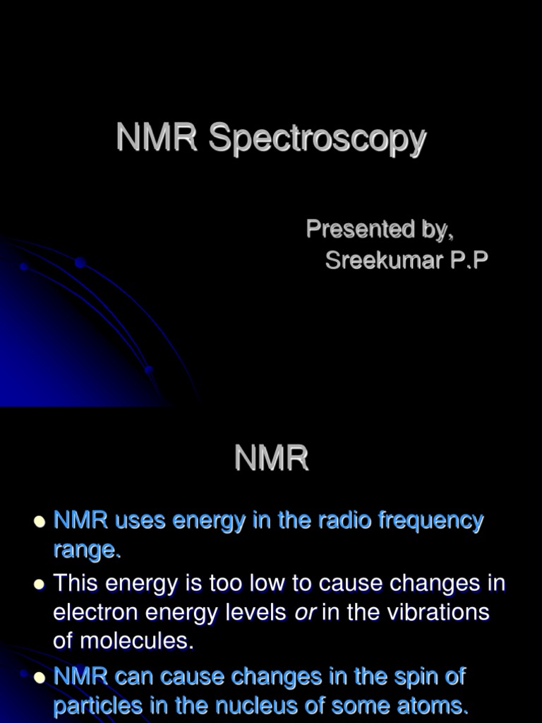 NMR Spectros | PDF | Nuclear Magnetic Resonance Spectroscopy | Nuclear ...