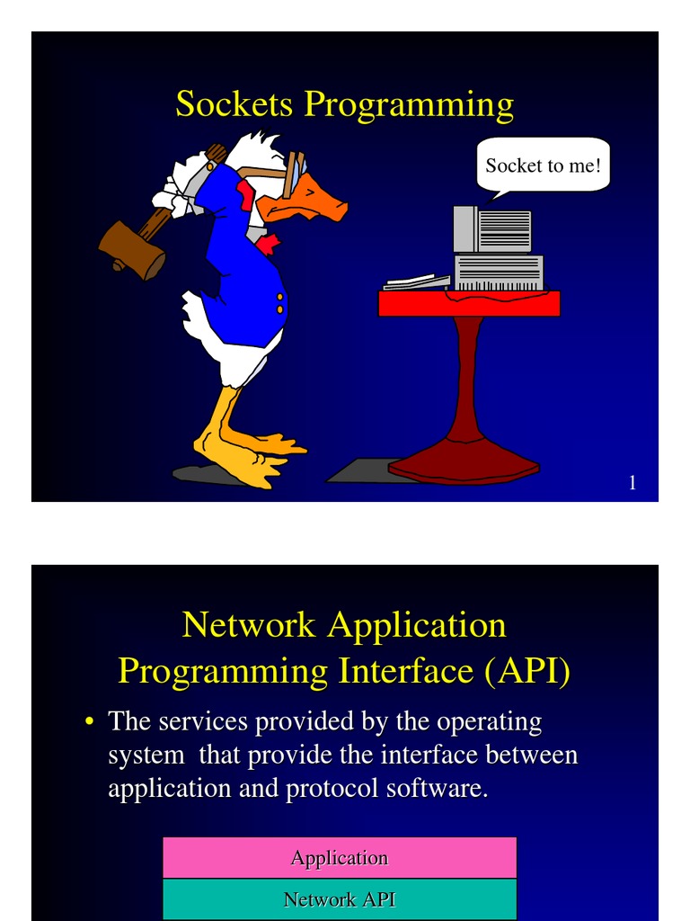 Sockets Programming Network Socket Port Computer Networking