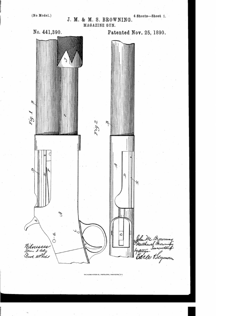 US Patent 441390 - Winchester 1893 and 1897 | PDF