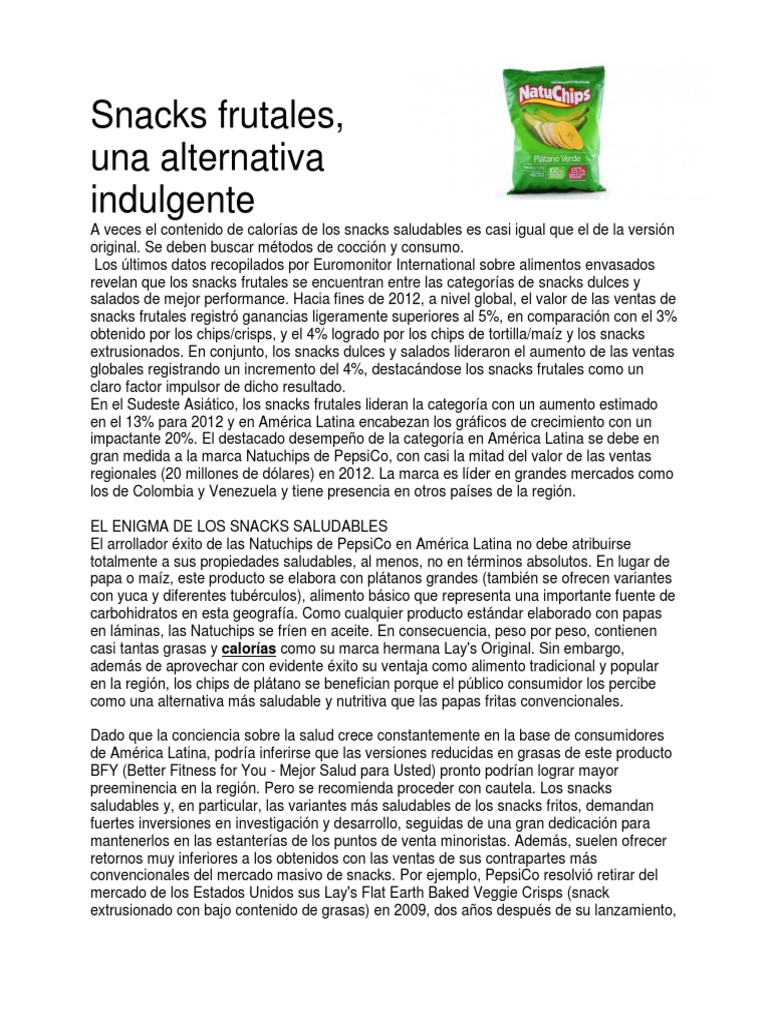 Snacks Saludables | PDF | Alimentos | Comida y bebida