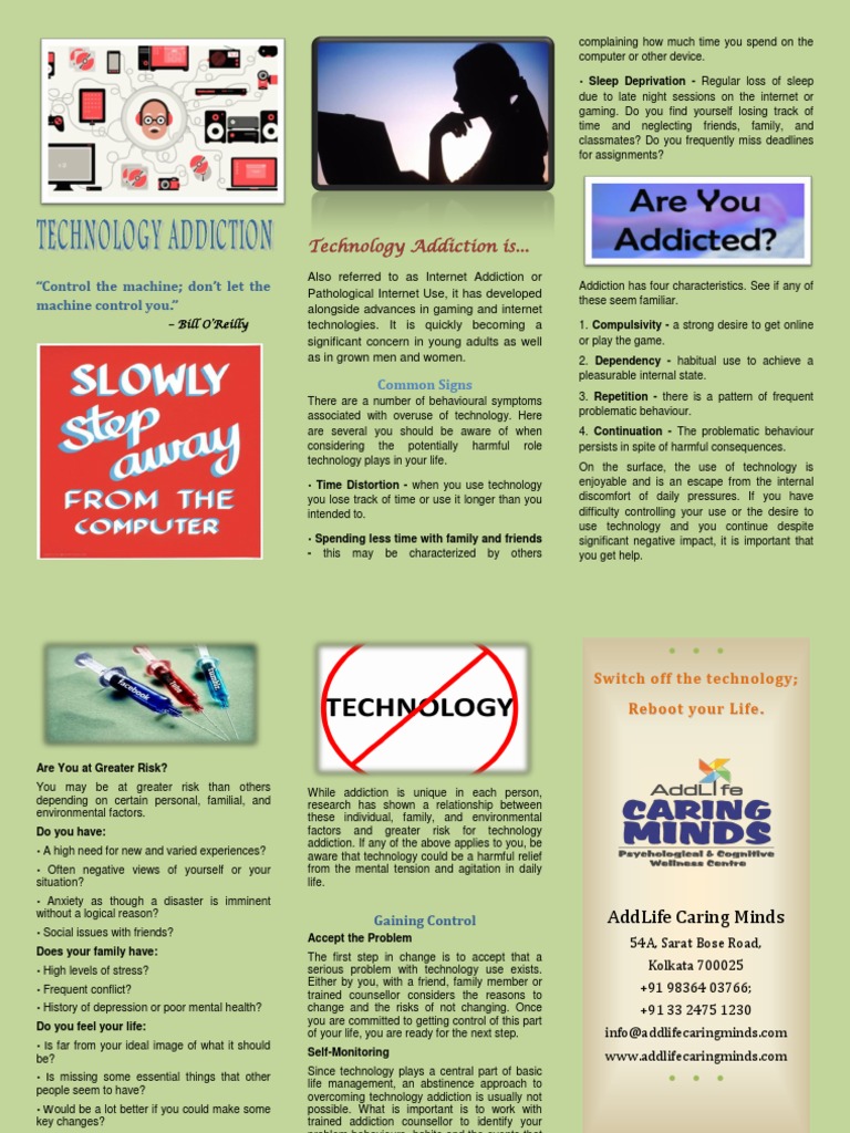Control The Machine - Technology Addiction Awareness | PDF | Risk ...
