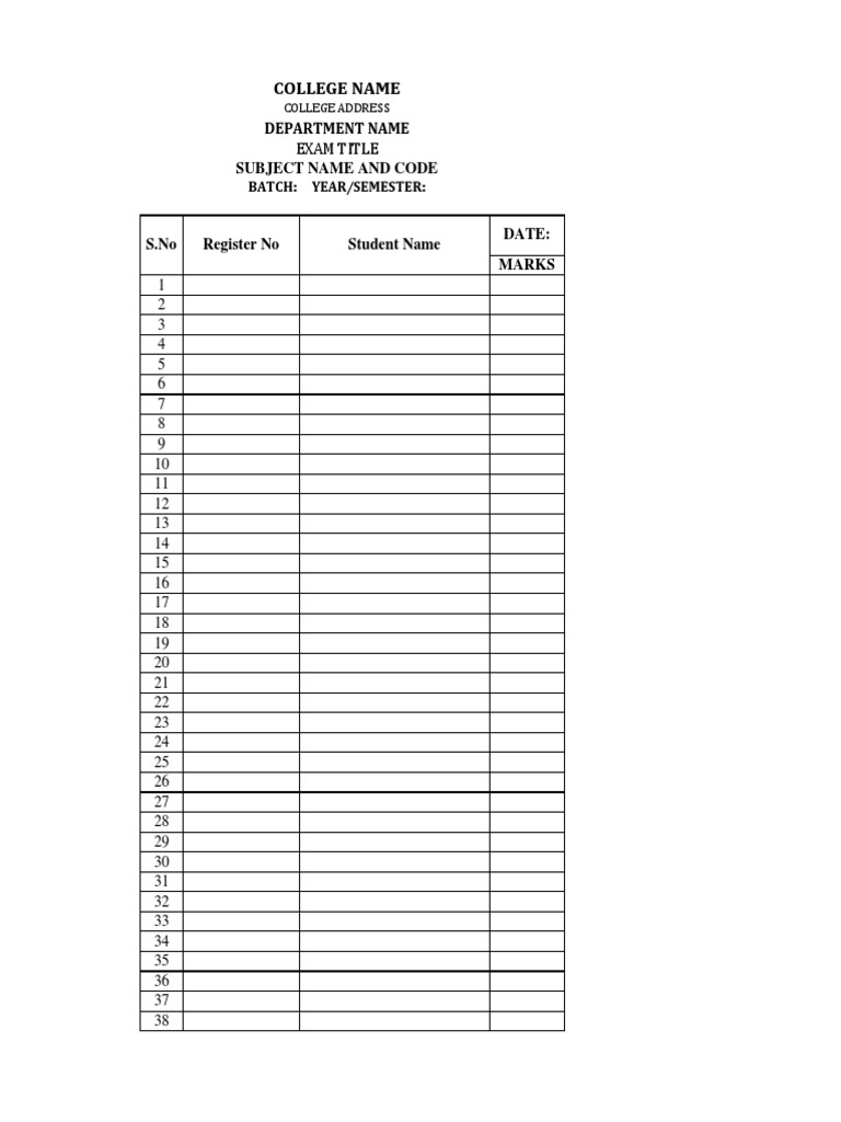 Student Examination Marks List | PDF | Career & Growth | Technology ...