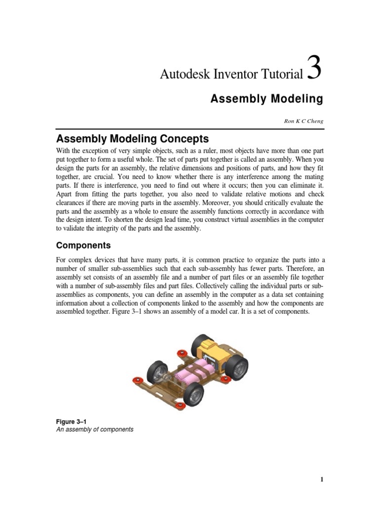 Inventor Assembly Modeling | PDF | Top Down And Bottom Up Design | Sphere