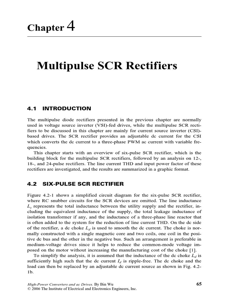 Multi Pulse With Rectifire | PDF | Rectifier | Power Inverter