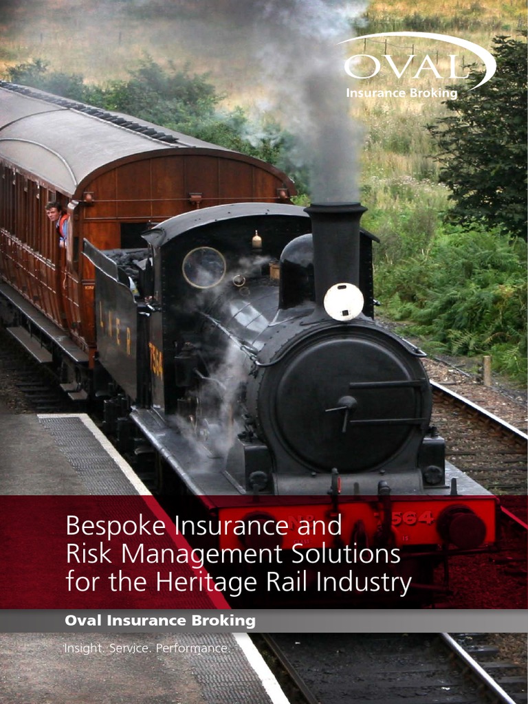 Heritage Rail Insurance Brochure | PDF | Locomotives | Rail Transport