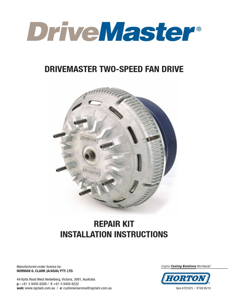 Drivemaster 2speed Installation Instructions | PDF | Nut (Hardware) | Screw