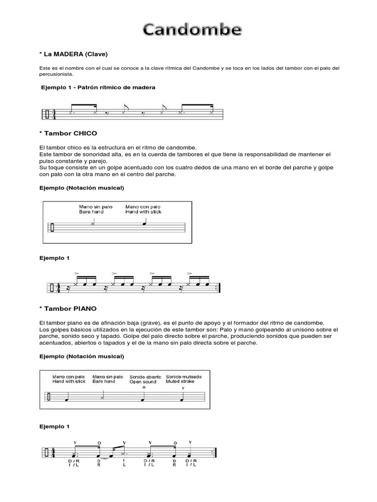 Candombe | PDF | Ritmo | Las artes escénicas