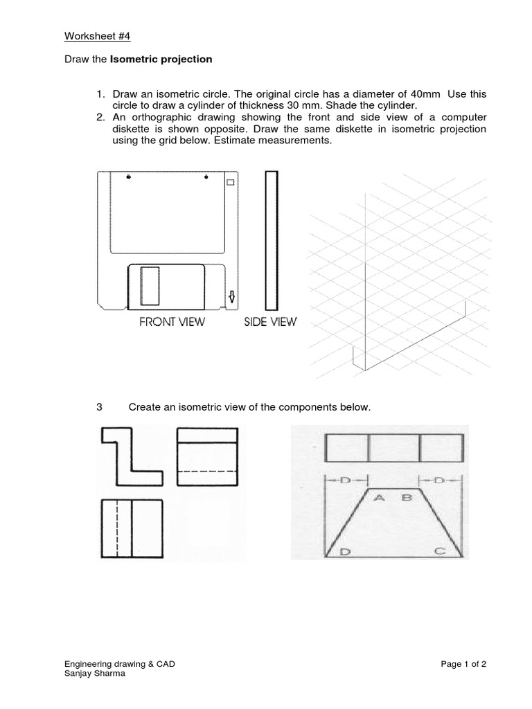 Engineering Drawing & CAD Page 1 of 2 Sanjay Sharma | PDF