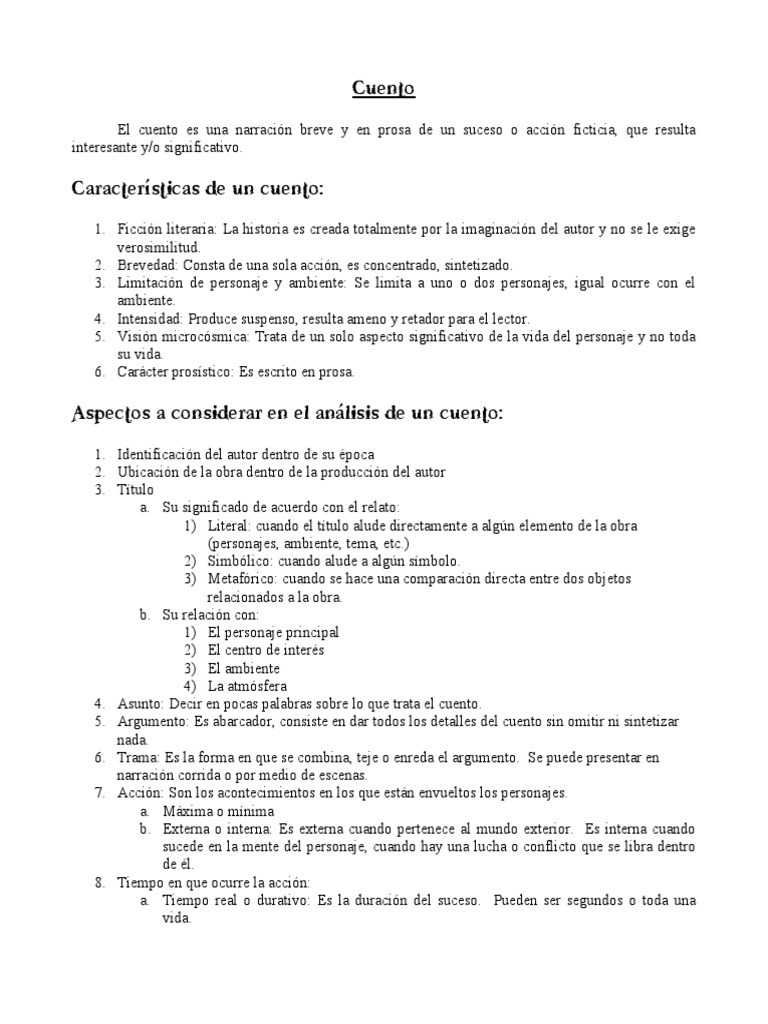 Análisis Completo del Cuento | PDF | Filosofía