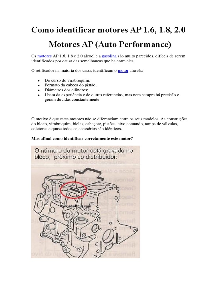 Como Identificar Motores AP